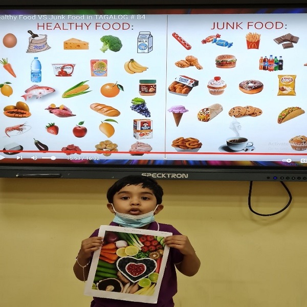 KG-II: Show and Tell-Healthy and Junk food (2021-22) - Podar Pearl School