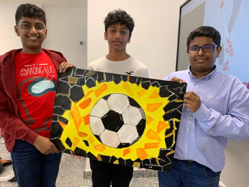 Class 6-8 FIFA 2022- Art & Craft Activity (Meshaf Campus) - Podar Pearl ...