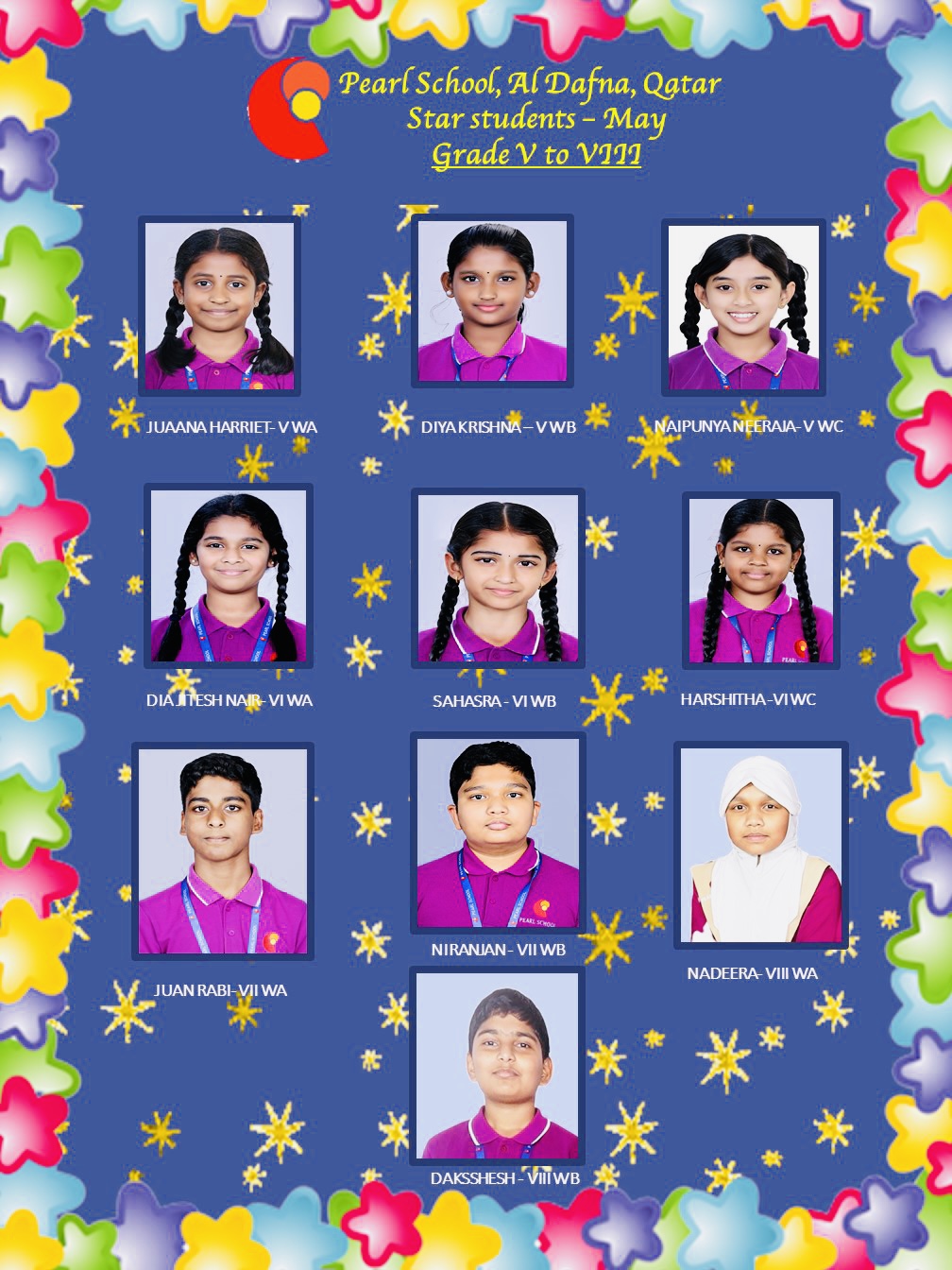 Star Student of The Month- May(Westbay campus 2023-2024) - Podar Pearl ...