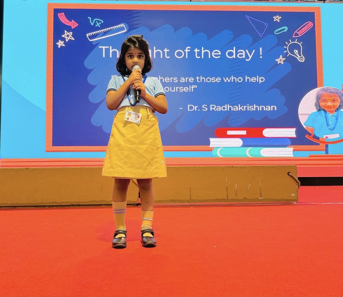 Class 1: Teachers Day Assembly(Meshaf Campus 2024-25) - Podar Pearl School