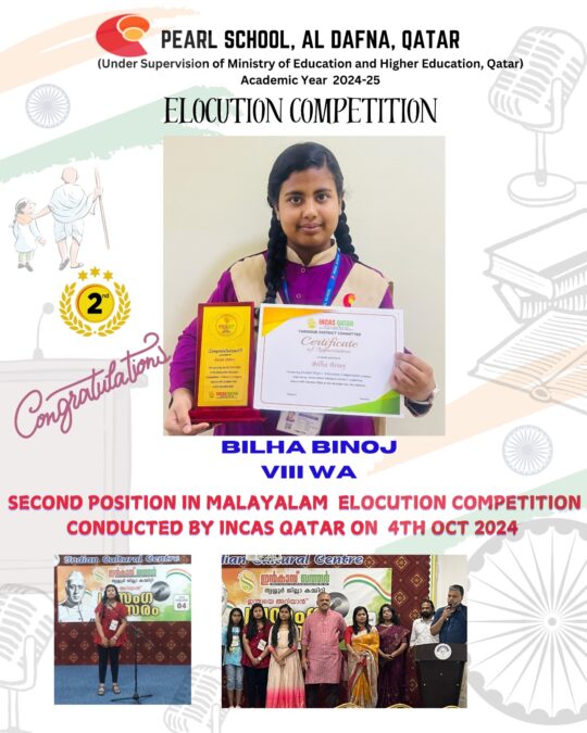 Malayalam Elocution Competition - INCAS Qatar (Al Dafna Campus) - Podar ...
