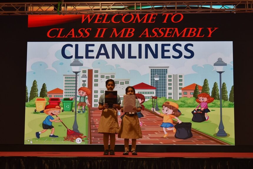 Class 2 Assembly: Cleanliness (Meshaf 2025-26) - Podar Pearl School